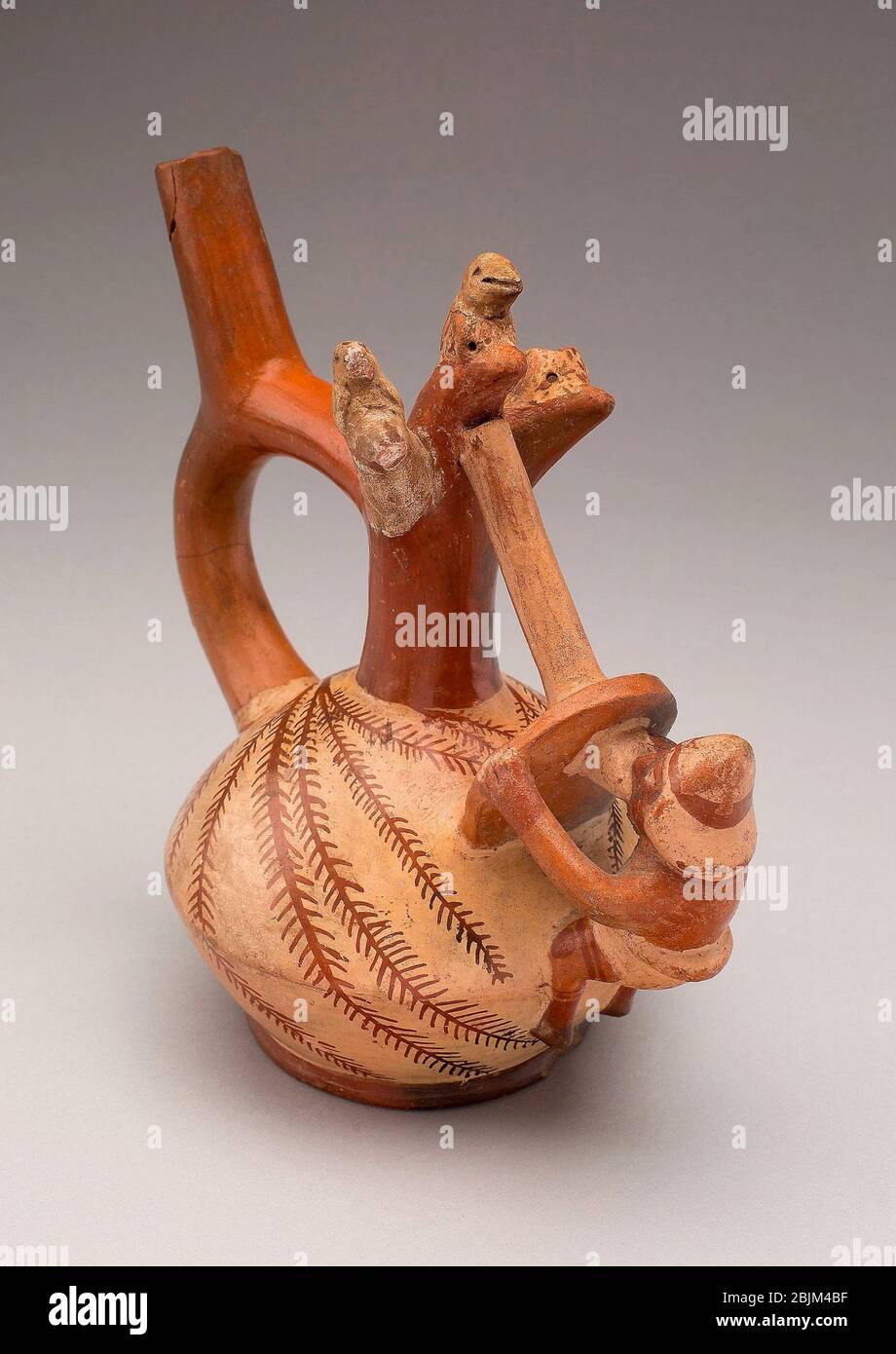 Author: Moche. Vessel Depicting a Bird-Hunting Scene - 100 B.C./A.D ...