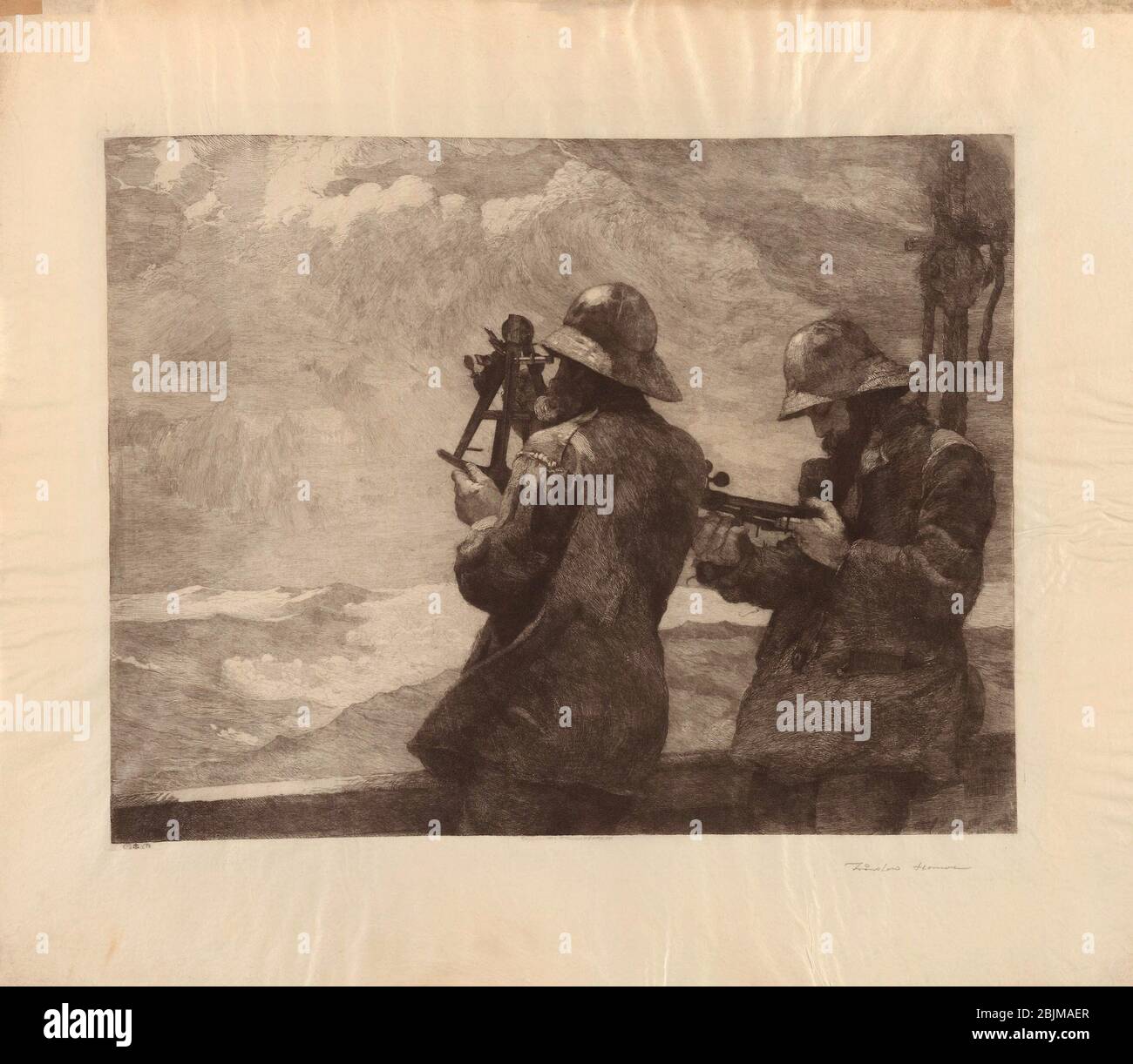 Author: Winslow Homer. Eight Bells - 1887 - Winslow Homer American ...