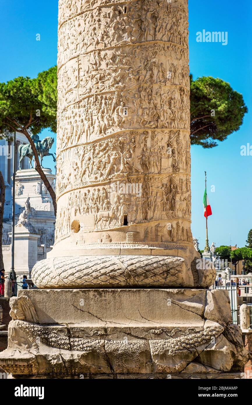 Trajan column close up detail hi-res stock photography and images - Alamy