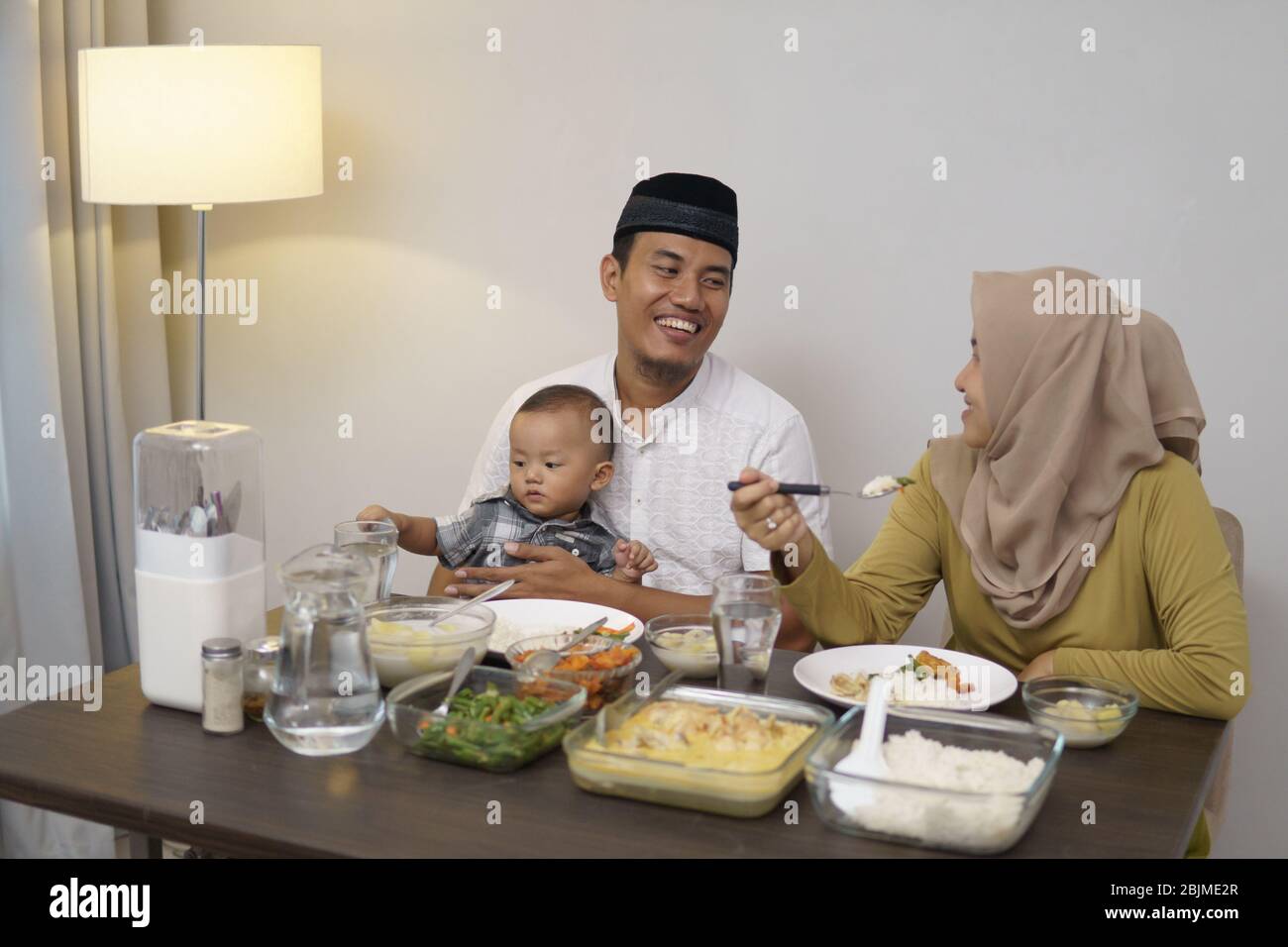 Family ramadan meal before dawn hi-res stock photography and images - Alamy
