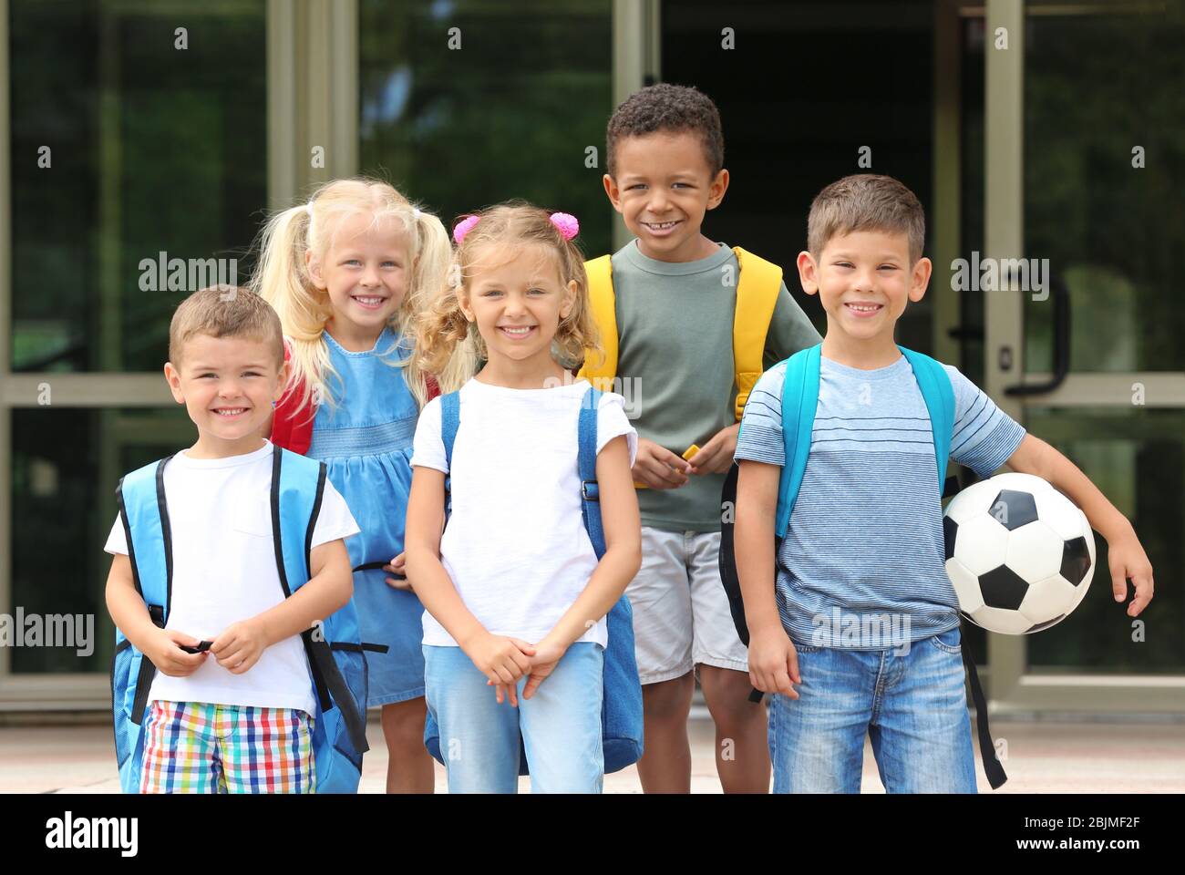 Standing at kindergarten hi-res stock photography and images - Alamy