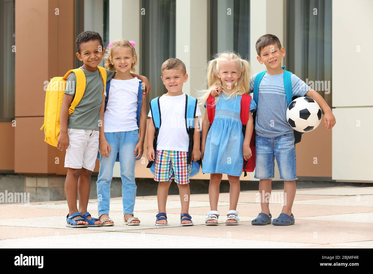 Standing at kindergarten hi-res stock photography and images - Alamy