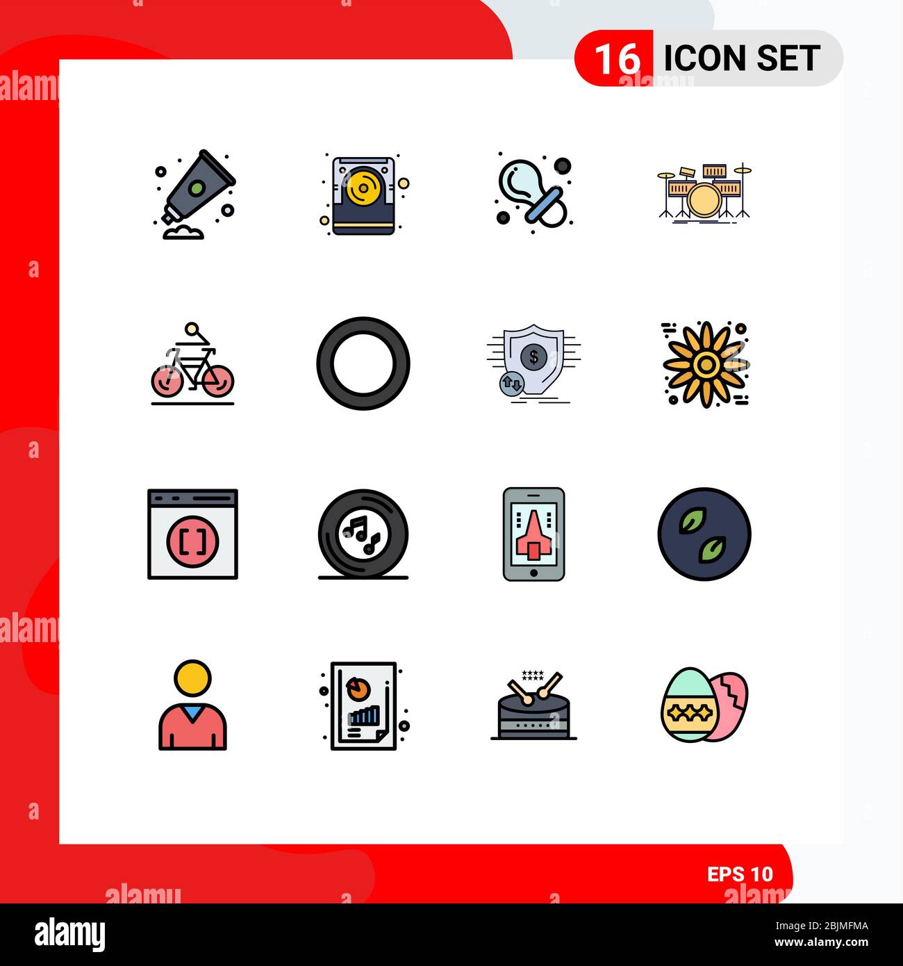 Baby drum kit Stock Vector Images - Alamy