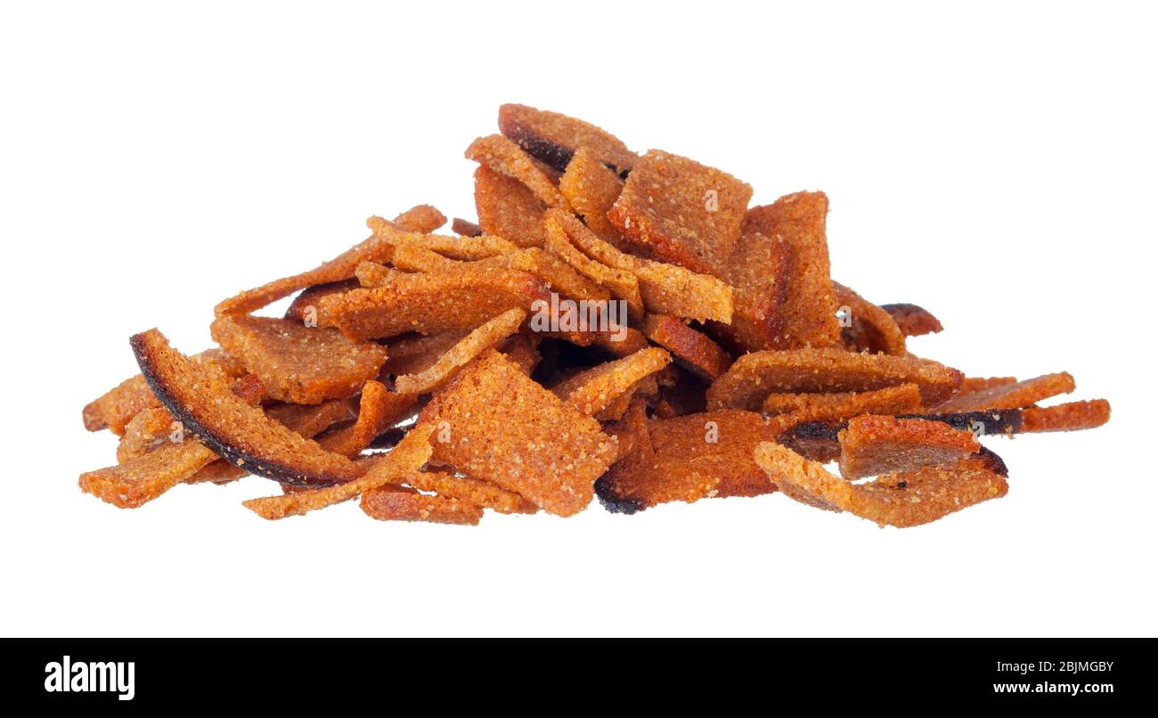 salted bread isolated on white background. Close up Stock Photo - Alamy