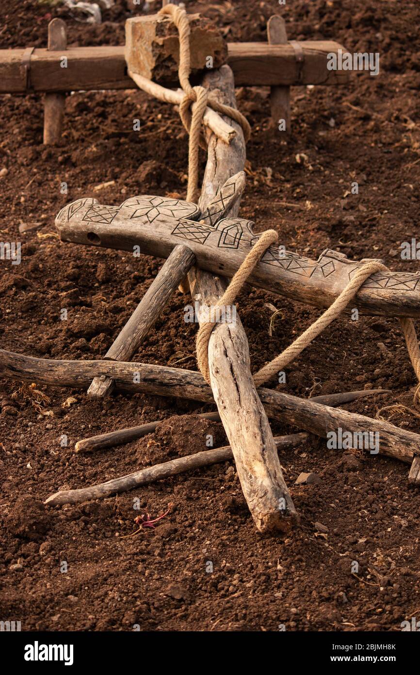 Wooden plough hi-res stock photography and images - Alamy