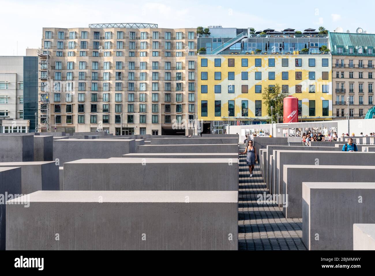 Berlin, Germany - July 28, 2019: The Memorial to the Murdered Jews of ...