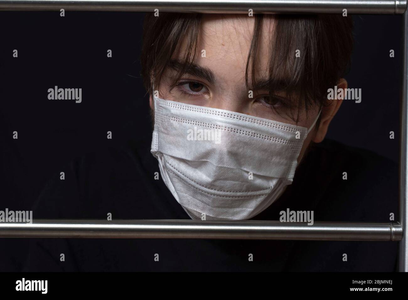 child in a cage, the concept of restriction of freedom and violation of ...