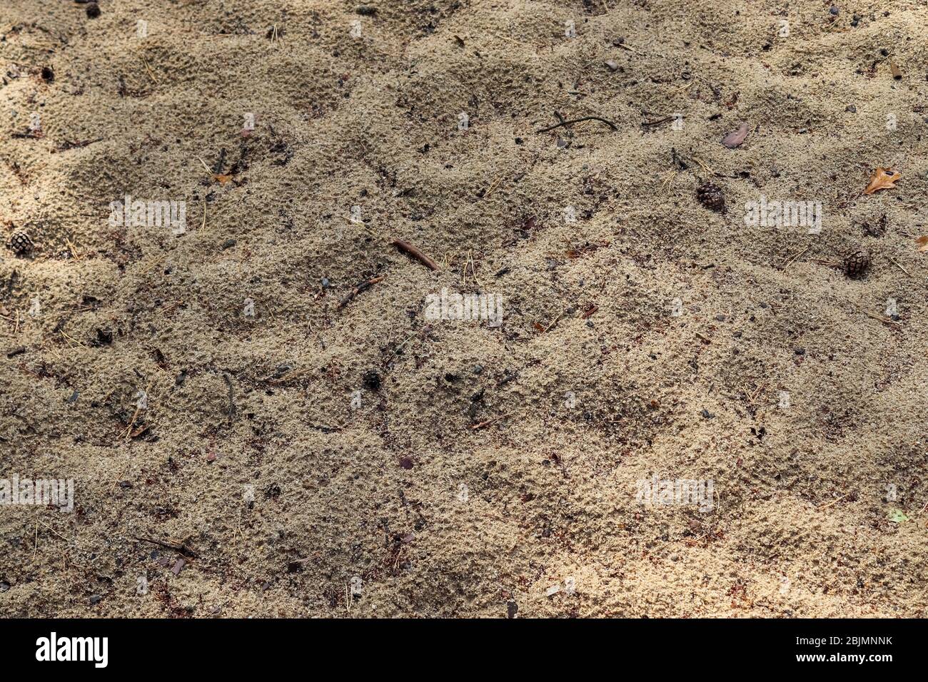 Close up view on sand ground surfaces and textures in high resolution ...