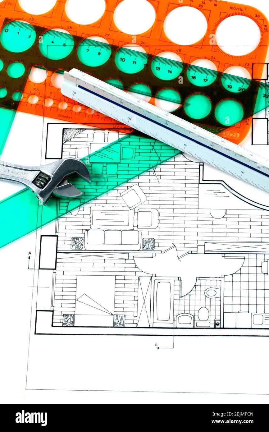 Technical Building Drawing High Resolution Stock Photography and Images ...