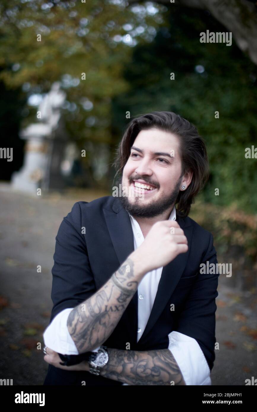 Inked arms hi-res stock photography and images - Alamy