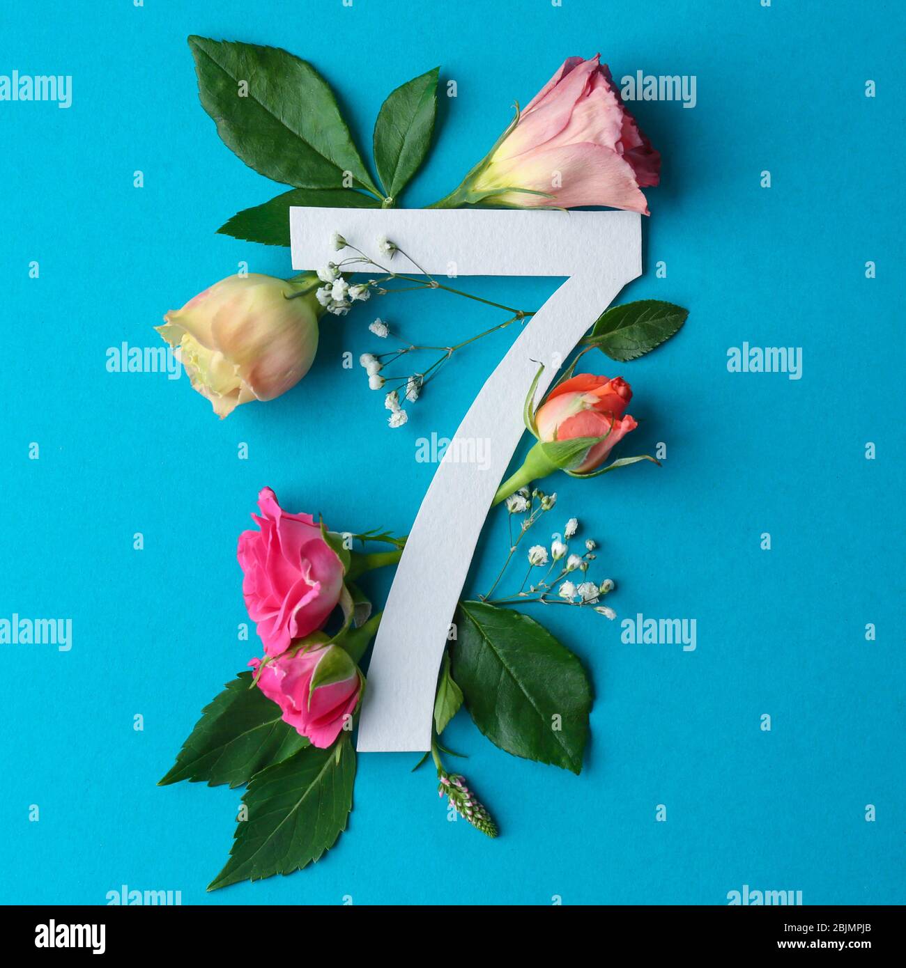 Number 7 Flower High Resolution Stock Photography and Images - Alamy