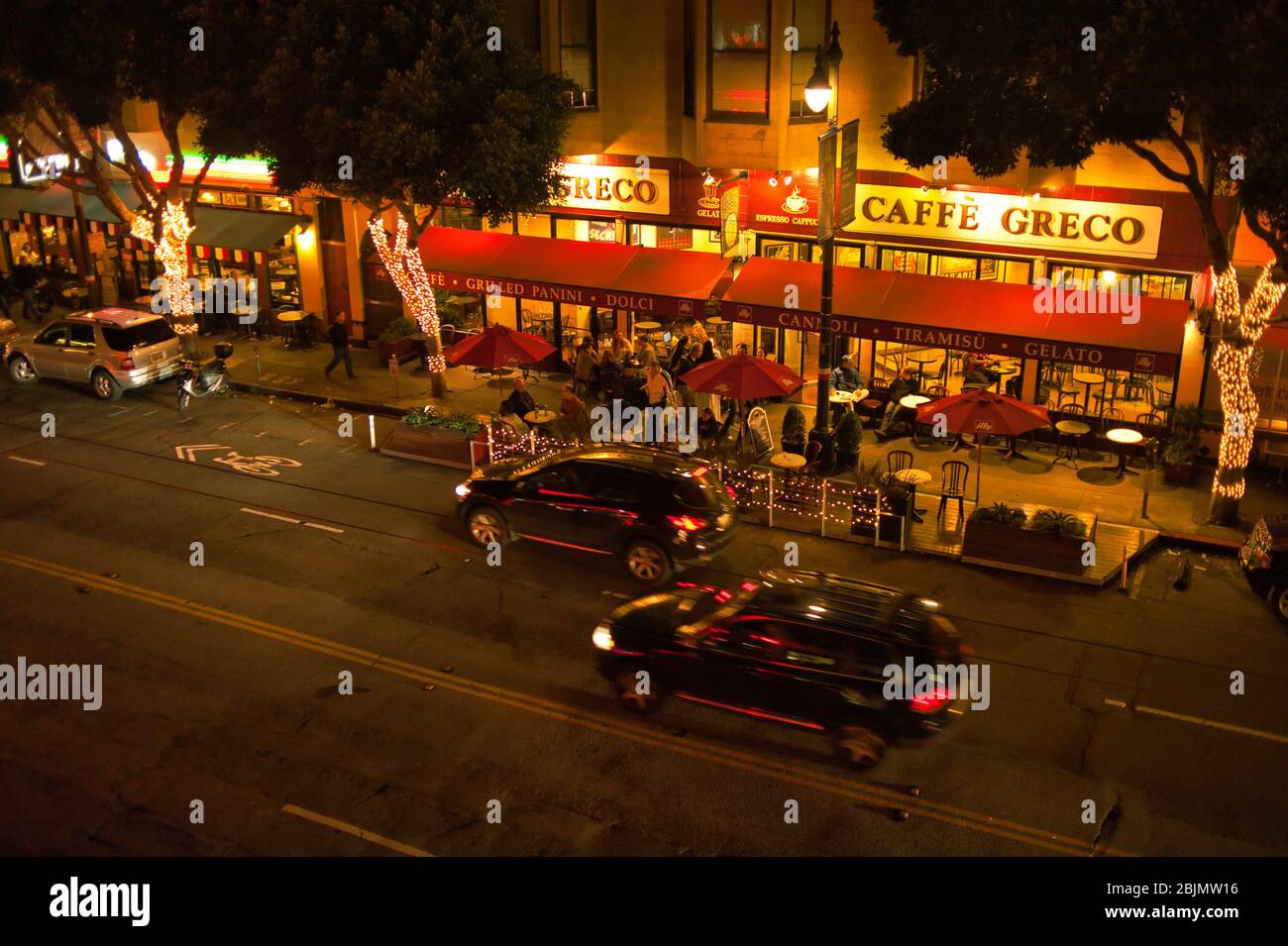 Caffe Greco, Columbus Avenue, San Francisco, California, USA Stock ...