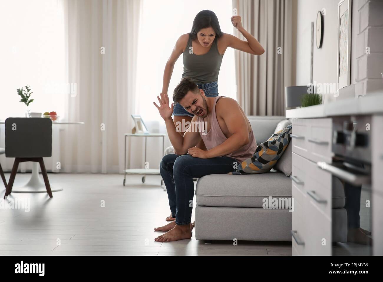 Angry people conflict or arguing between family hi-res stock ...