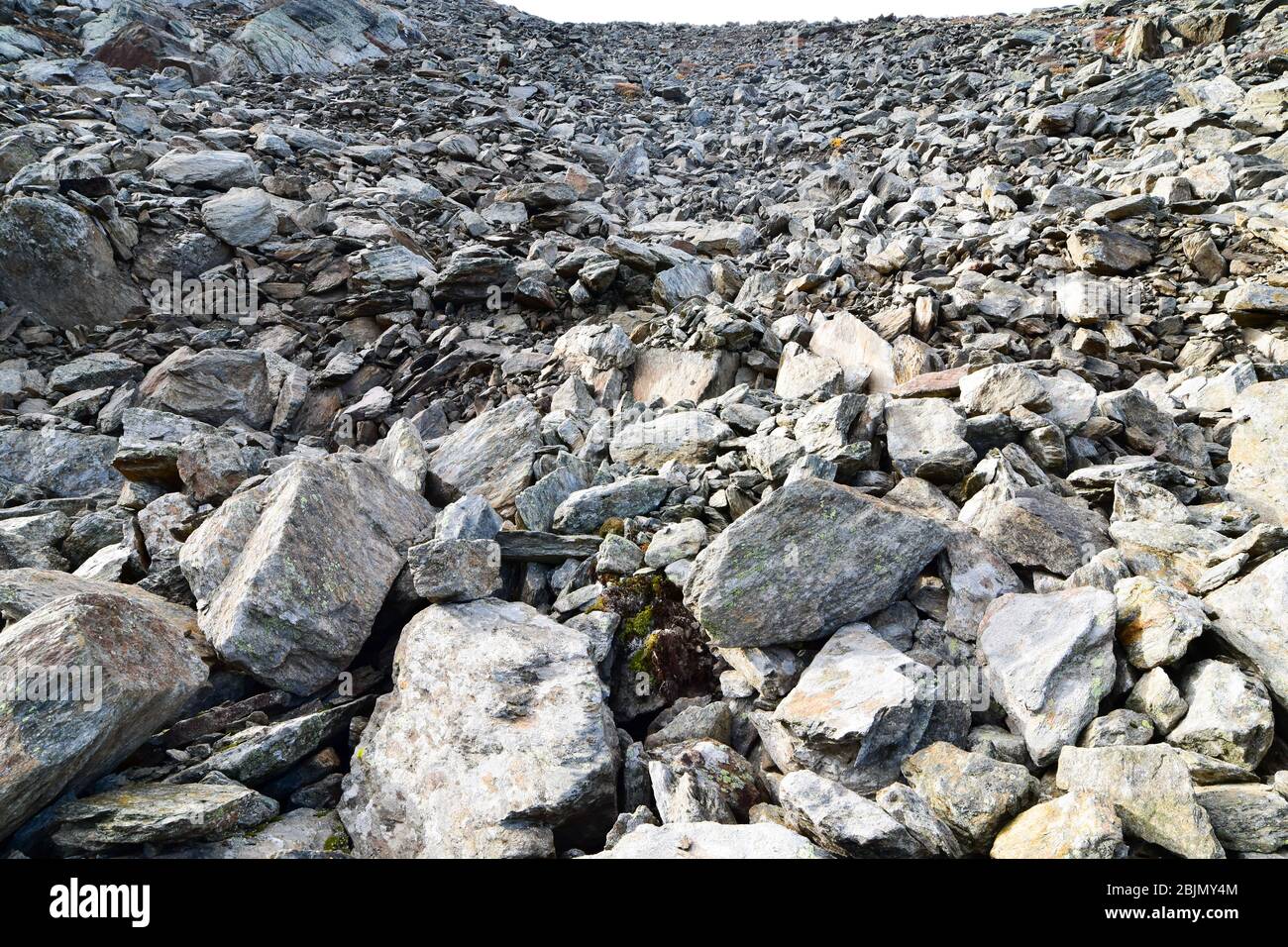 Mass rock creep and landsliding in Swiss Alps Stock Photo - Alamy