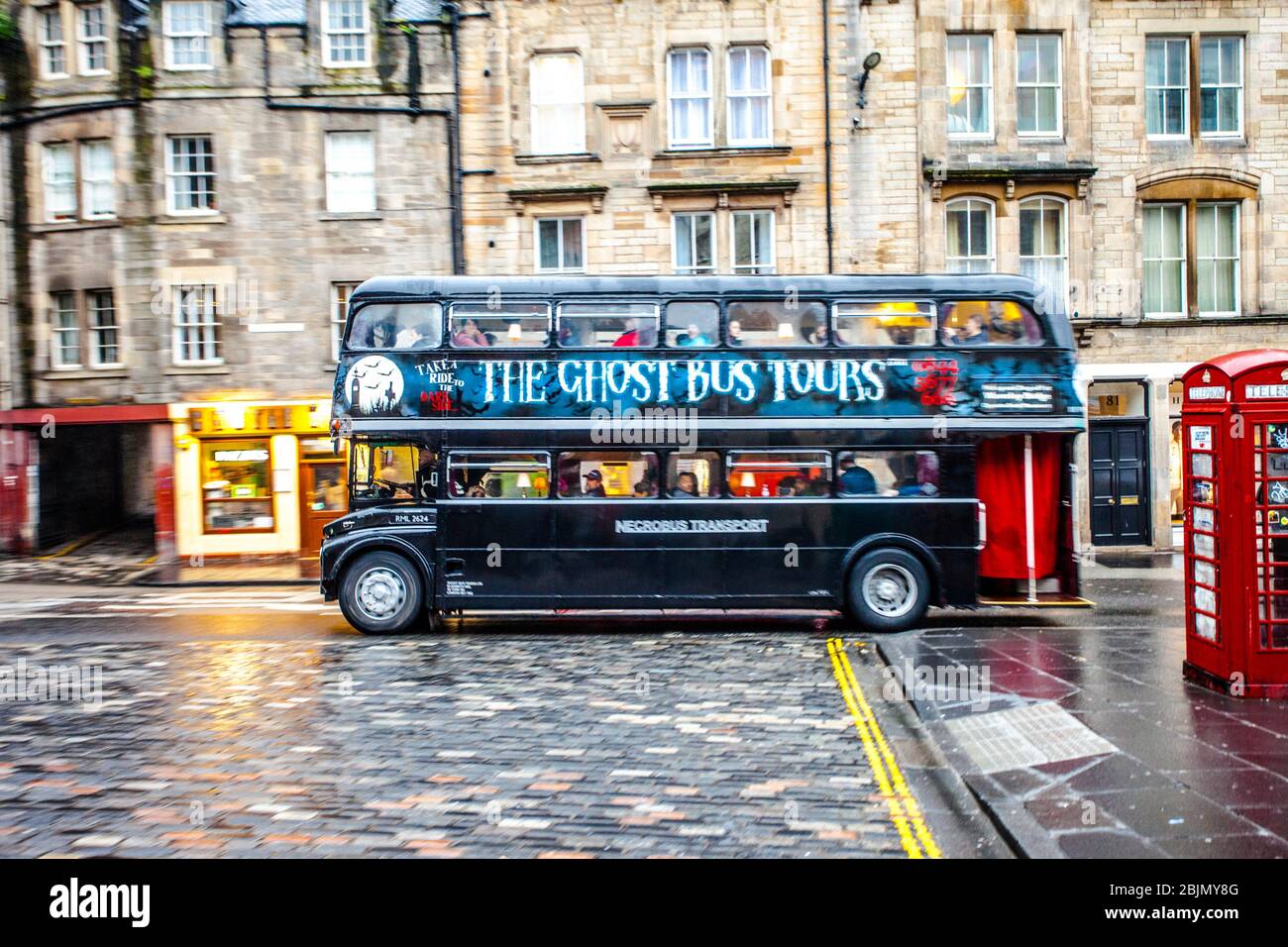 Edinburgh ghost bus hi-res stock photography and images - Alamy