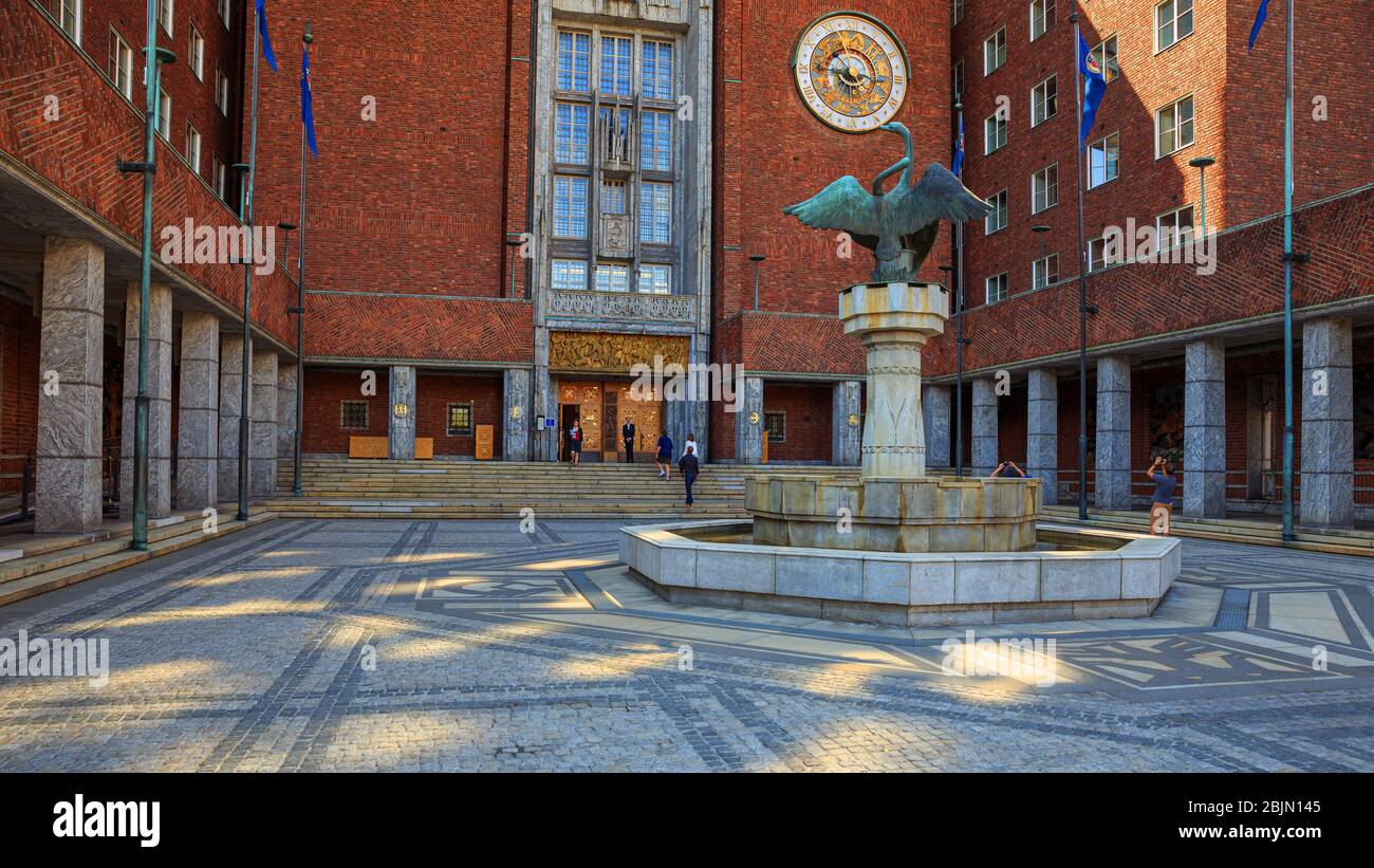 Oslo city hall building in Norway Stock Photo - Alamy