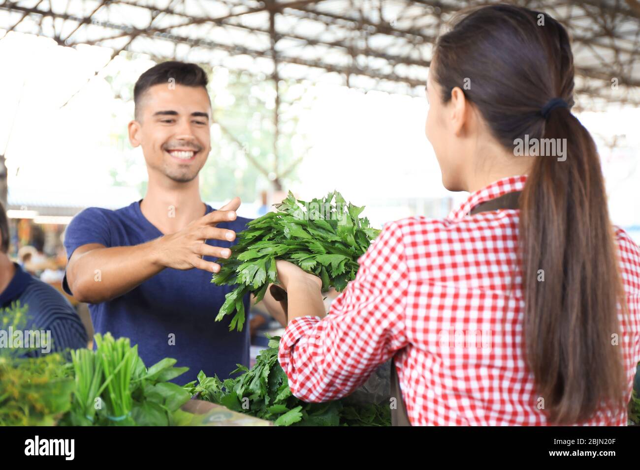 Helping client hi-res stock photography and images - Alamy