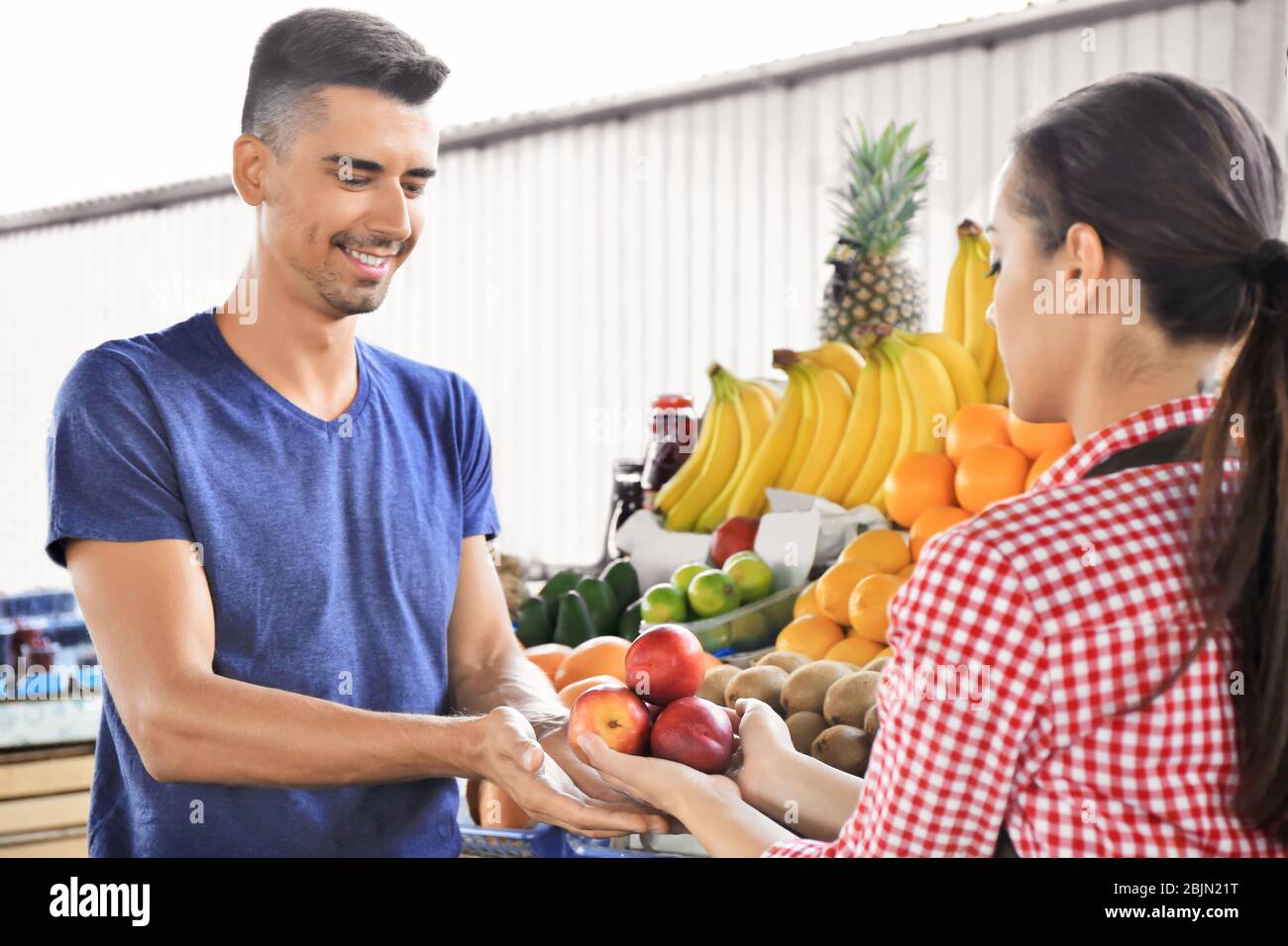 Helping client hi-res stock photography and images - Alamy