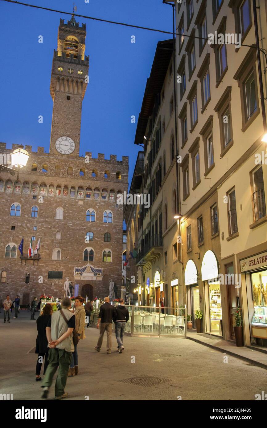 Florencia piazza signoria hi-res stock photography and images - Alamy