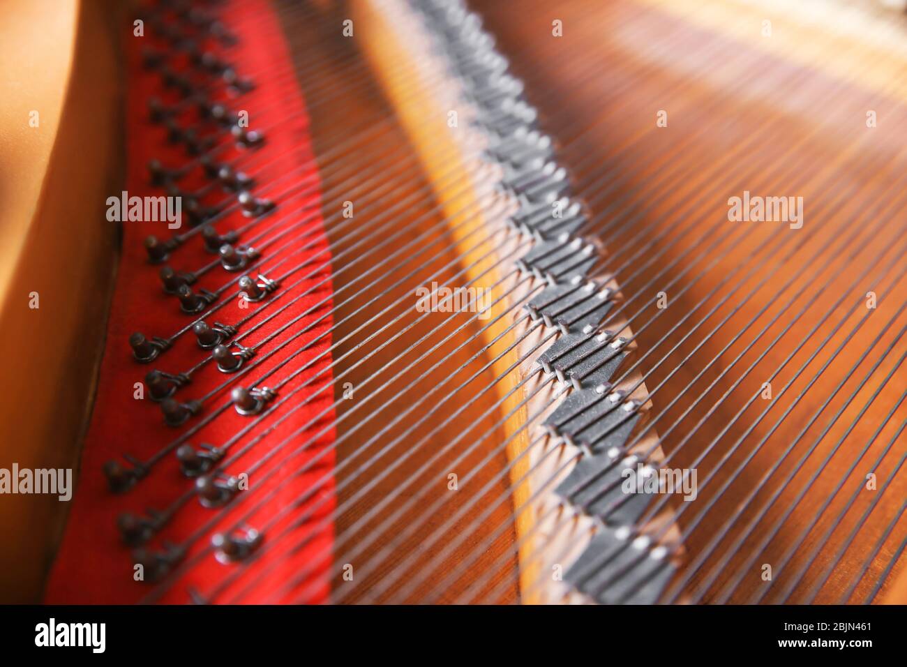 Mechanism of piano, closeup Stock Photo - Alamy
