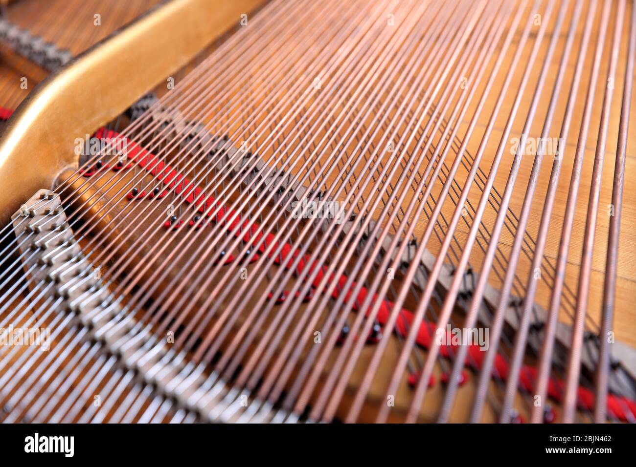 Mechanism of piano, closeup Stock Photo - Alamy