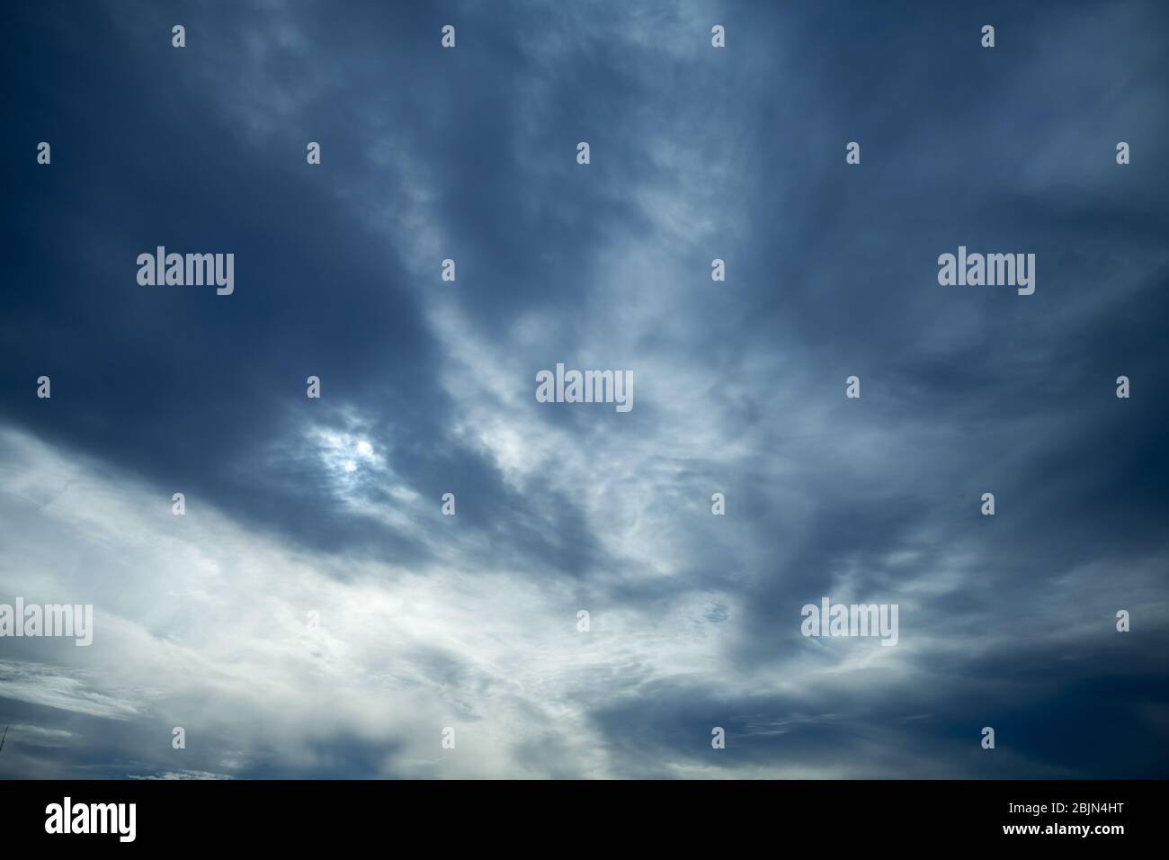 Dark blue stormy cloudy sky, natural dramatic background photo Stock ...