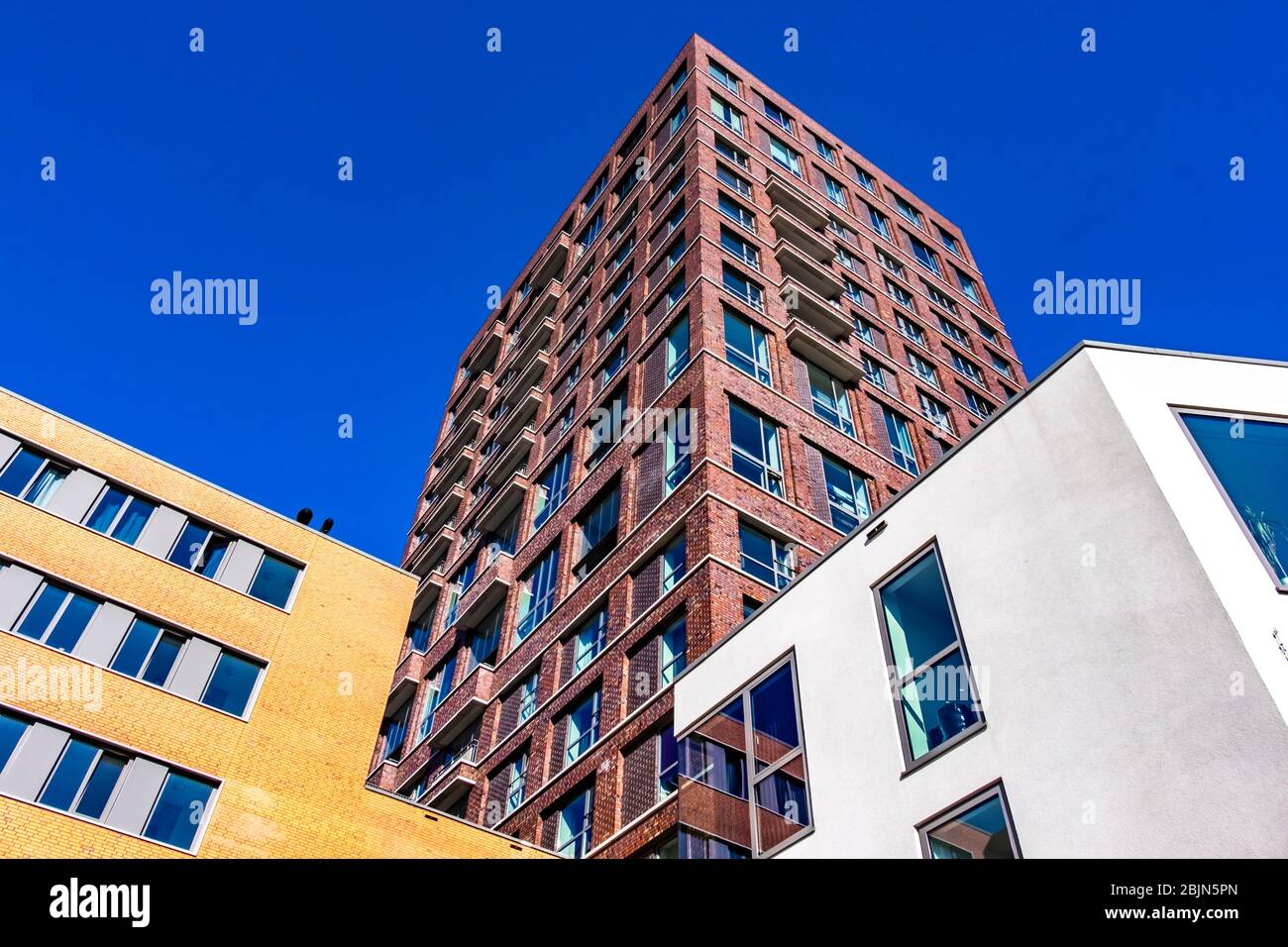 Modern architecture at Strijp-S, Eindhoven, The Netherlands, Europe ...