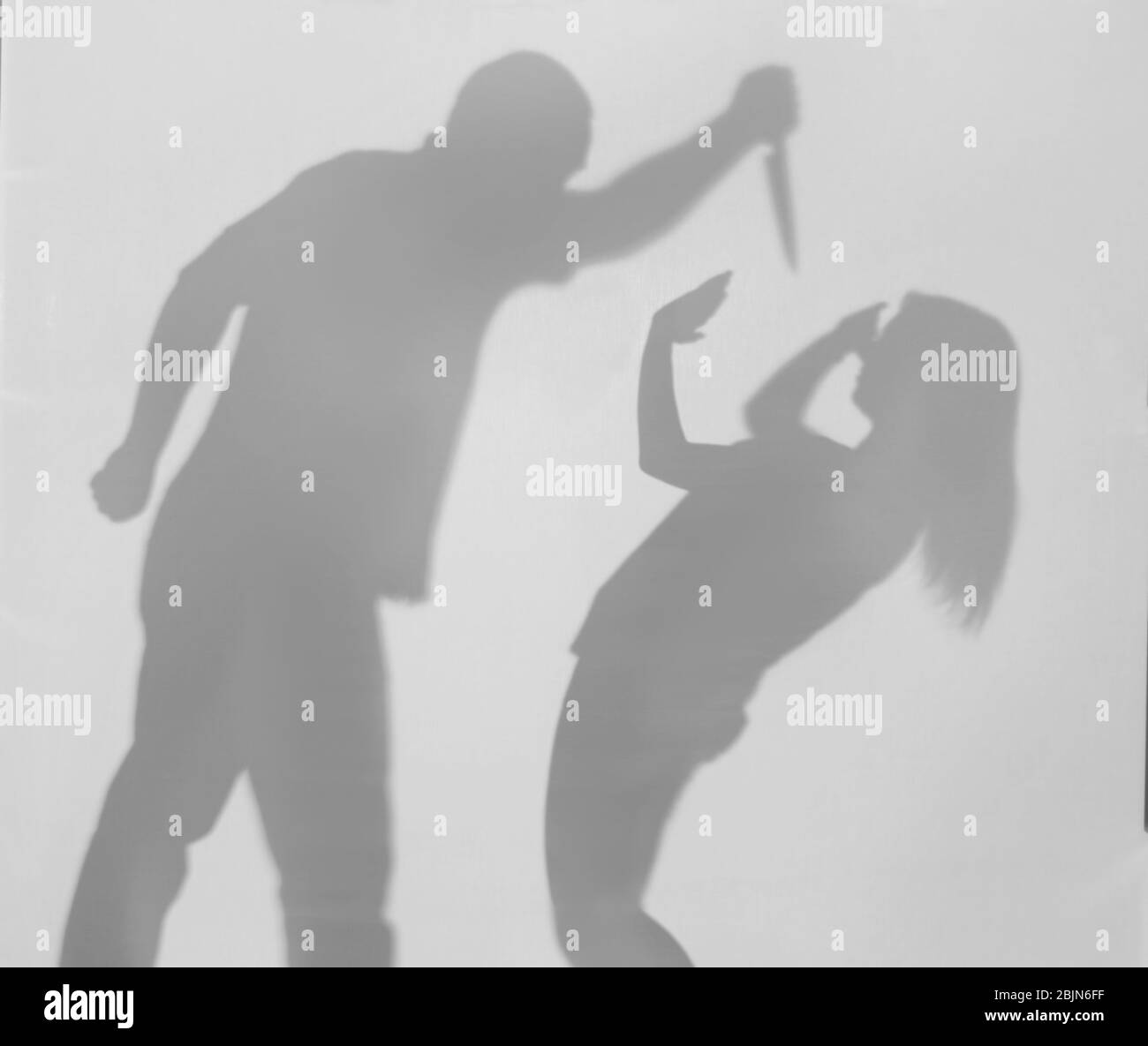 Woman Hit Man Silhouette High Resolution Stock Photography and Images ...