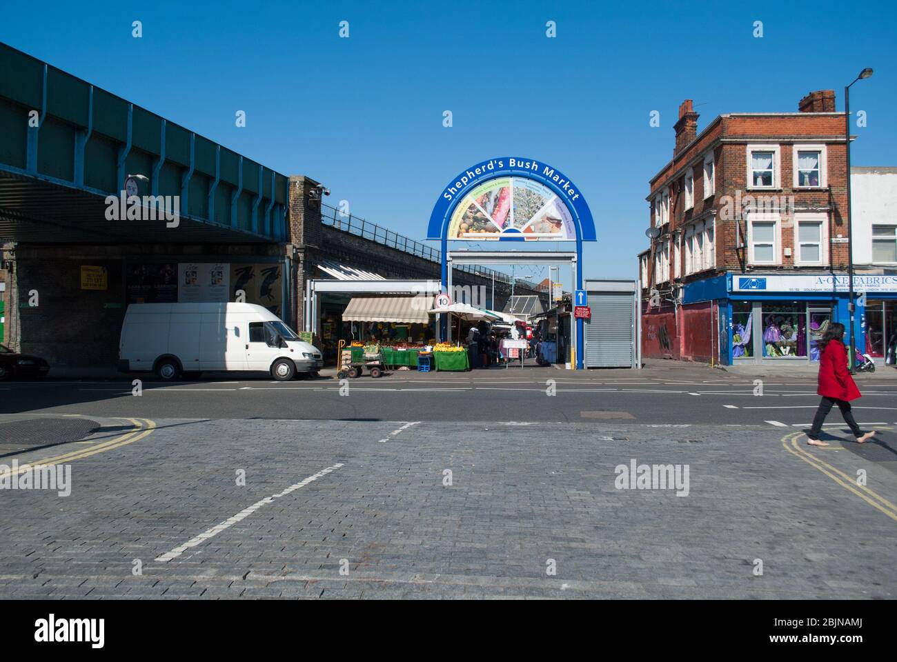 Shepherds Bush Market, Goldhawk Road, Shepherd's Bush, London W12 Stock ...