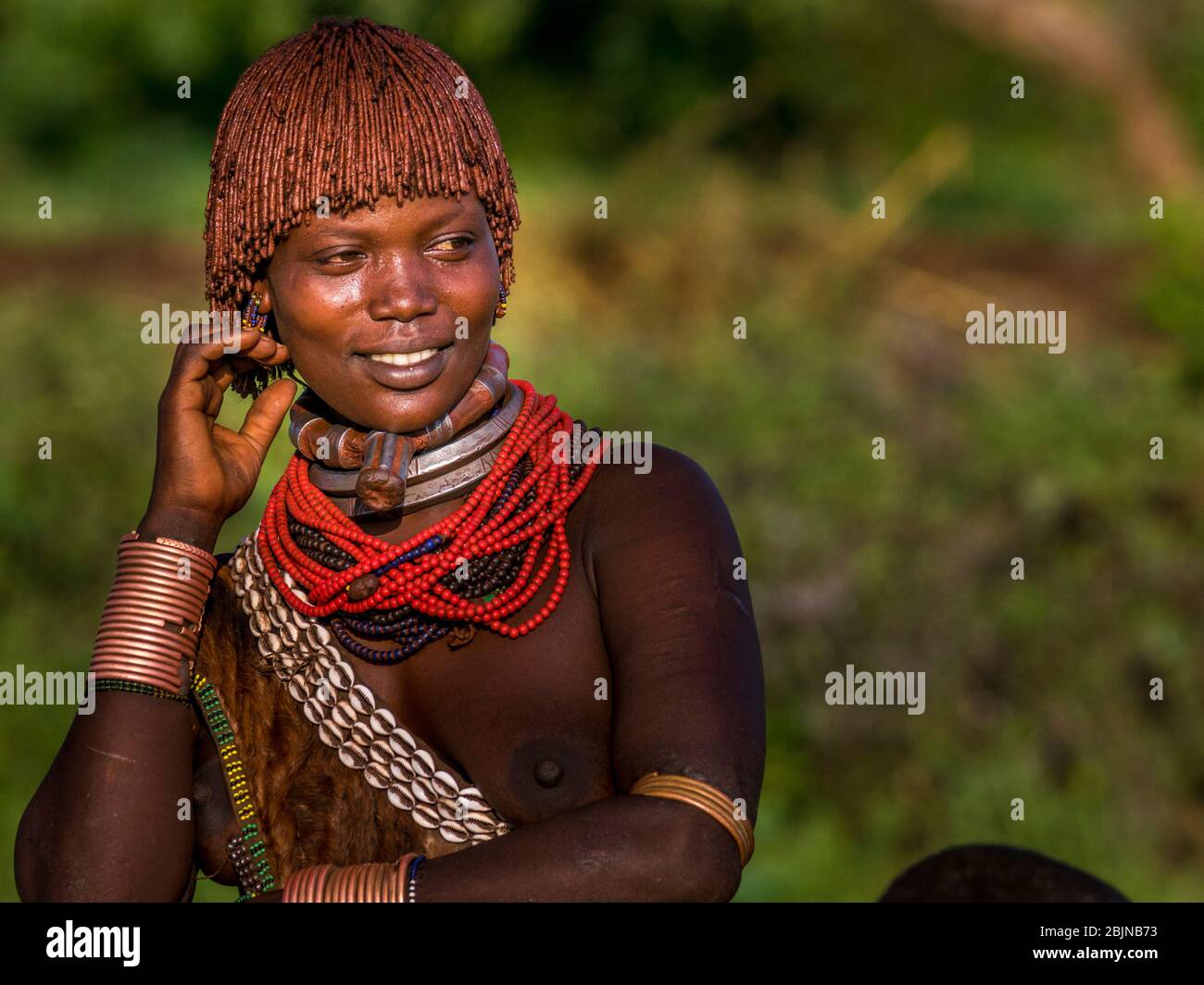 Image taken during a trip to Southern Ethiopia, Hamer people Stock ...