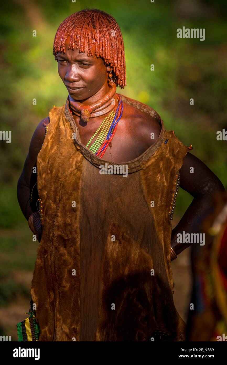 Image taken during a trip to Southern Ethiopia, Hamer people Stock ...