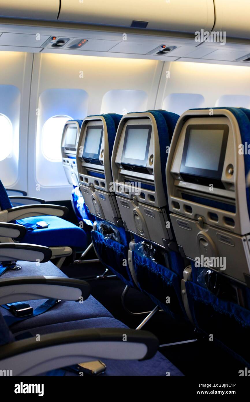 Commercial Passenger Aircraft Cabin Stock Photo - Alamy Commercial Passenger Aircraft Cabin Stock Photo - Alamy