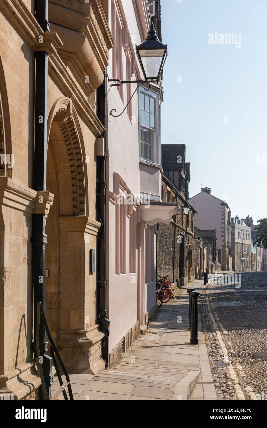 Buildings opposite Merton college, on the cobbled Merton Street Stock ...