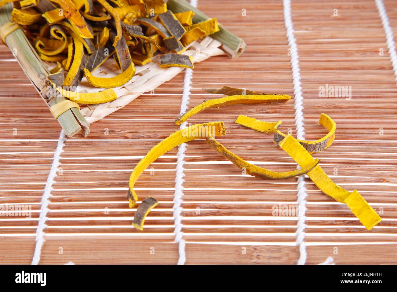 The Cortex Phellodendri is a kind of traditional Chinese medicine Stock ...