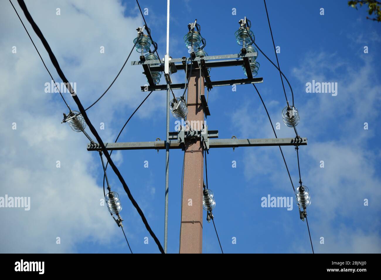 Close up electric power pole hi-res stock photography and images - Alamy