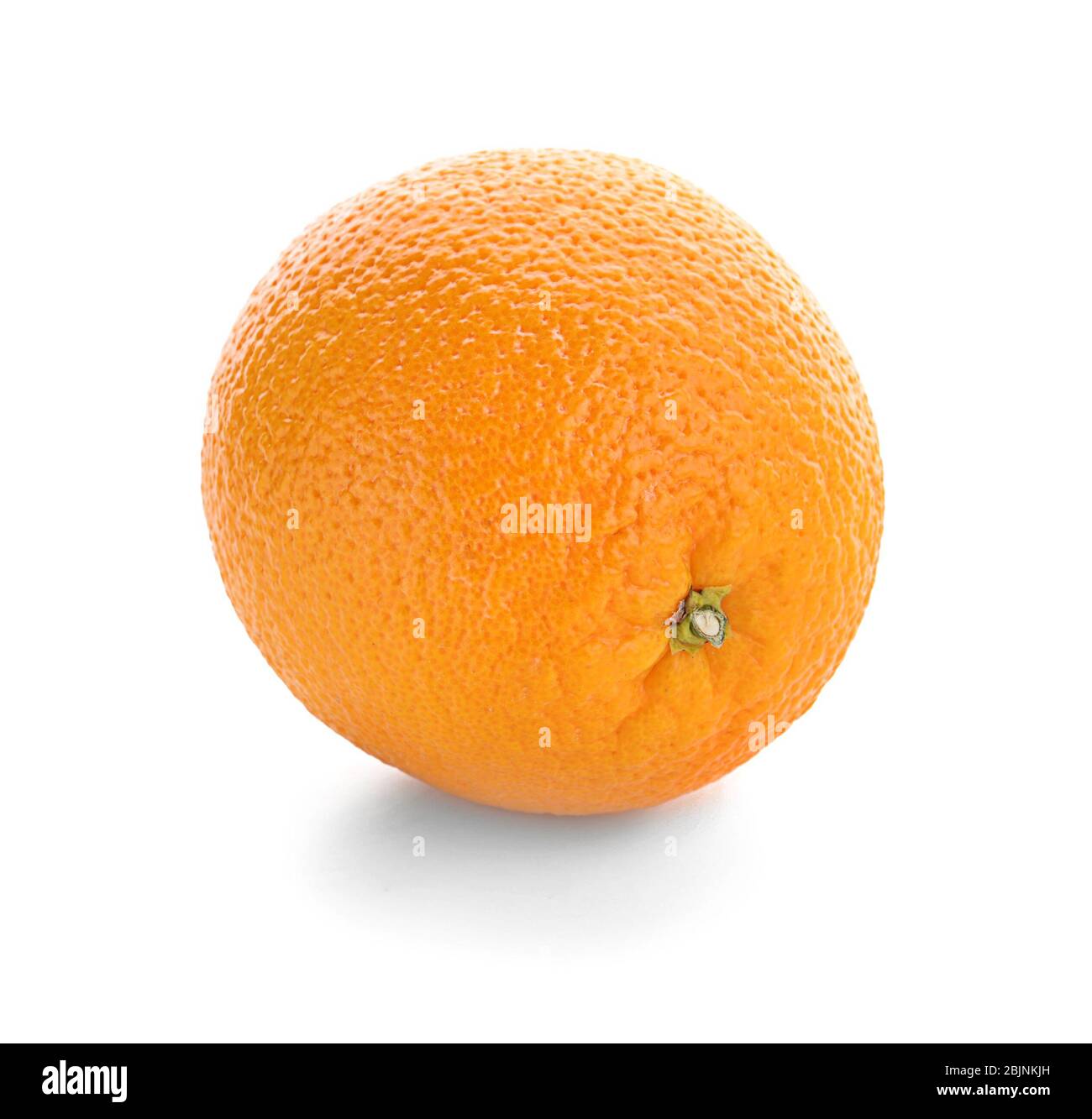 Yummy fresh orange on white background Stock Photo - Alamy