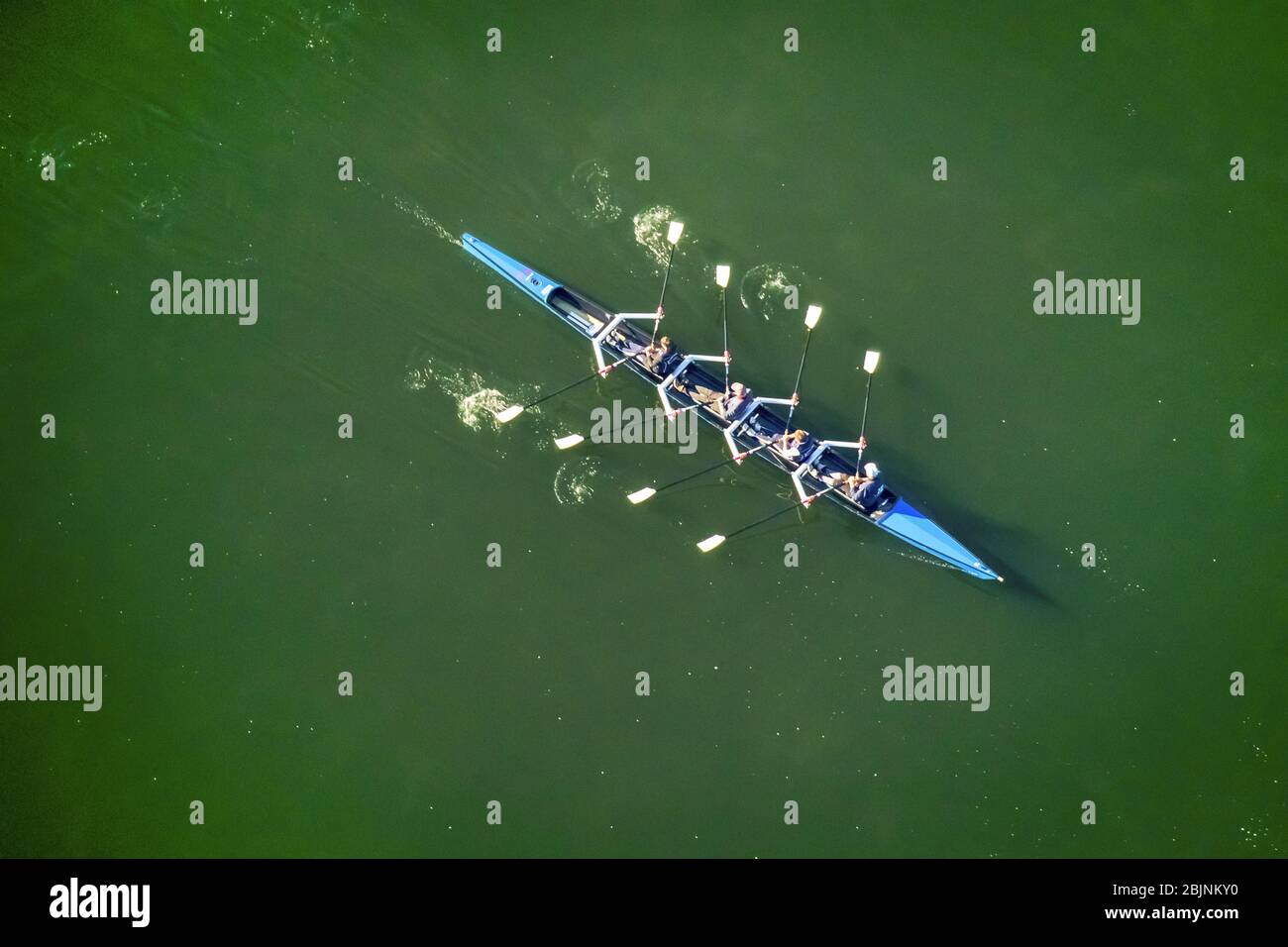Rowing boat from above hi-res stock photography and images - Alamy
