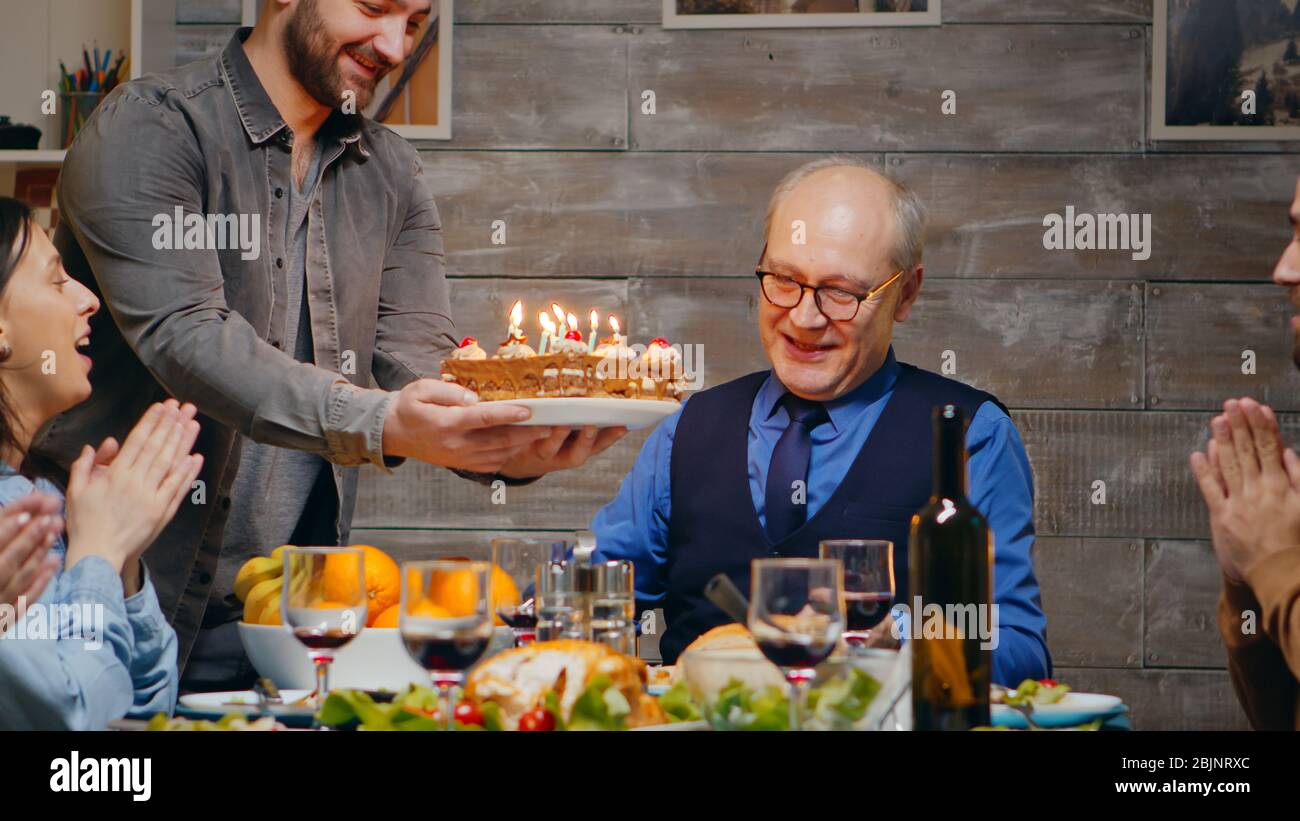 Old generation birthday cake hi-res stock photography and images - Alamy