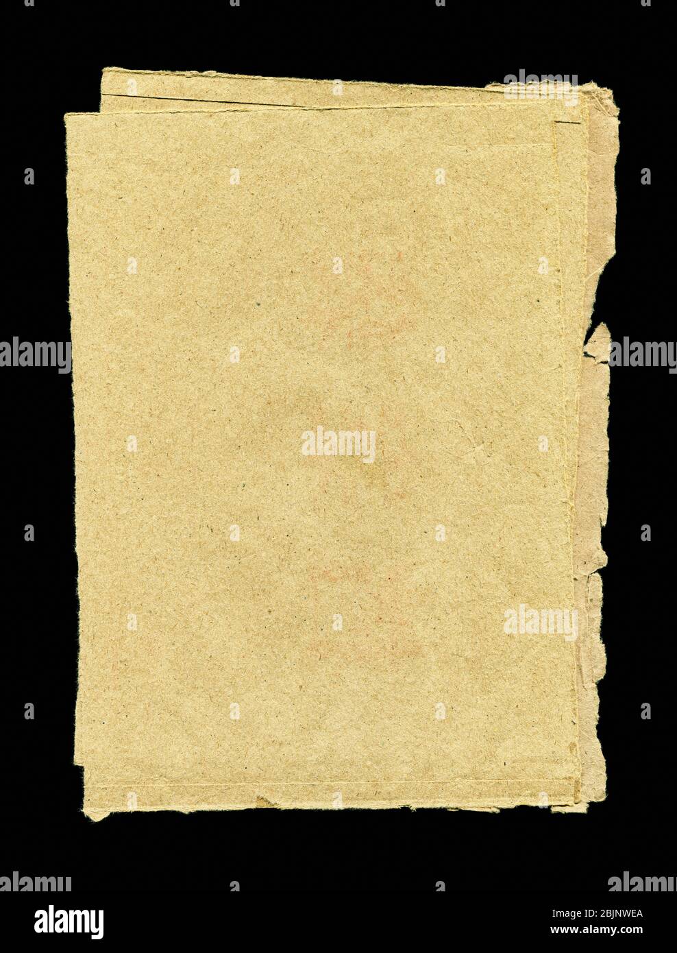 Old brown paper isolated on white background Stock Photo - Alamy