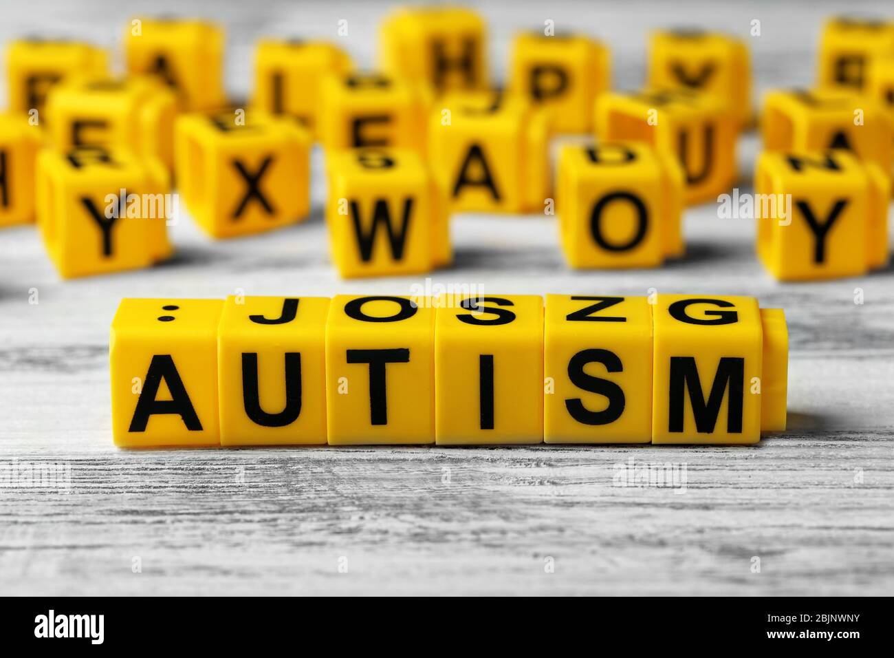 Child autism blocks hi-res stock photography and images - Alamy