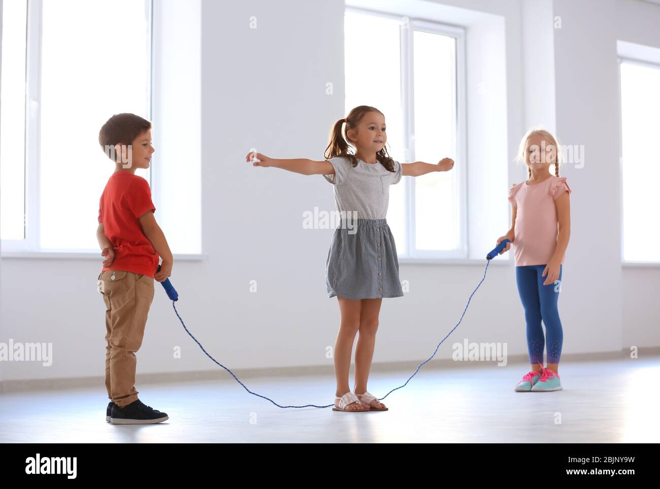 Children Skipping High Resolution Stock Photography and Images - Alamy