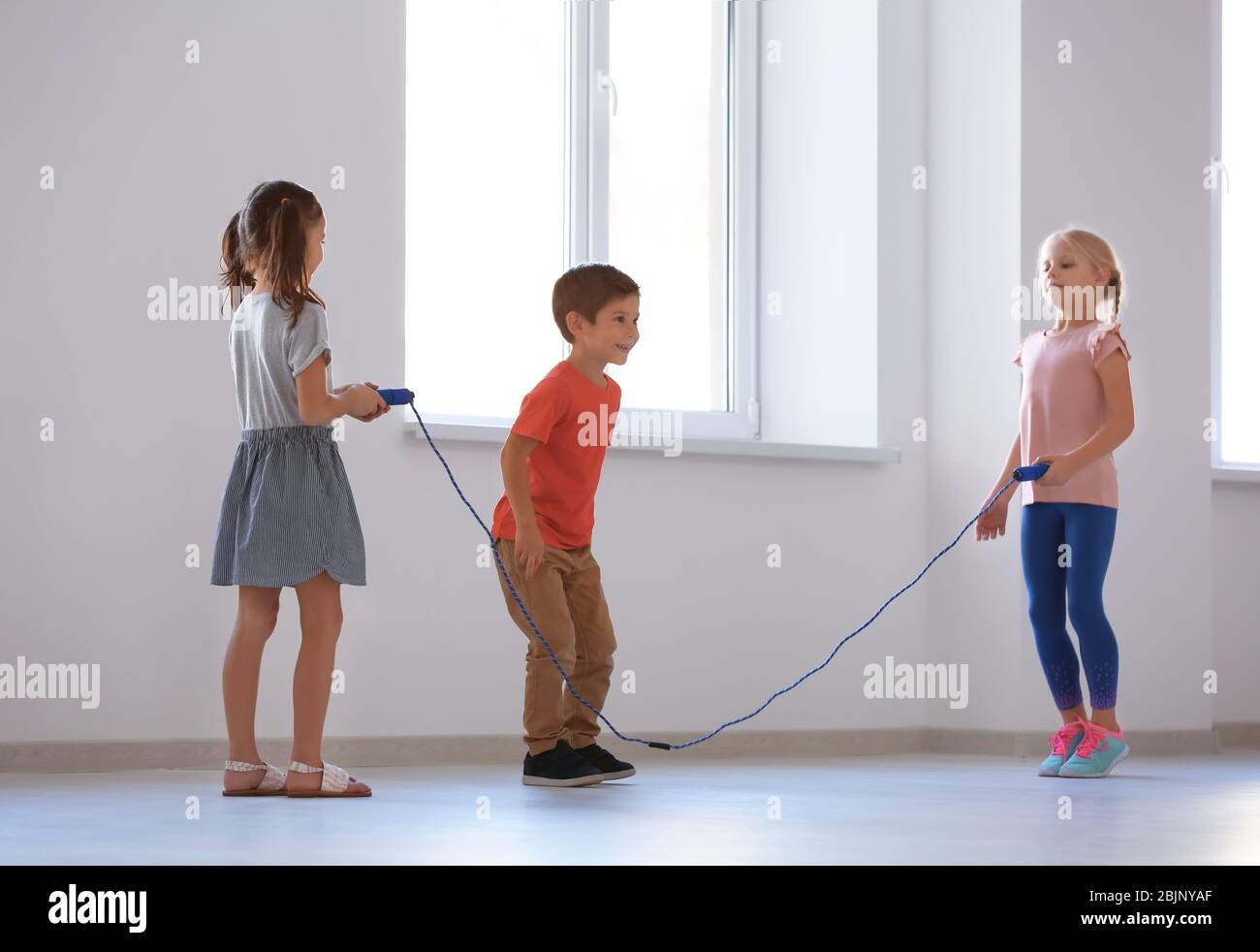 Children Skipping High Resolution Stock Photography and Images - Alamy