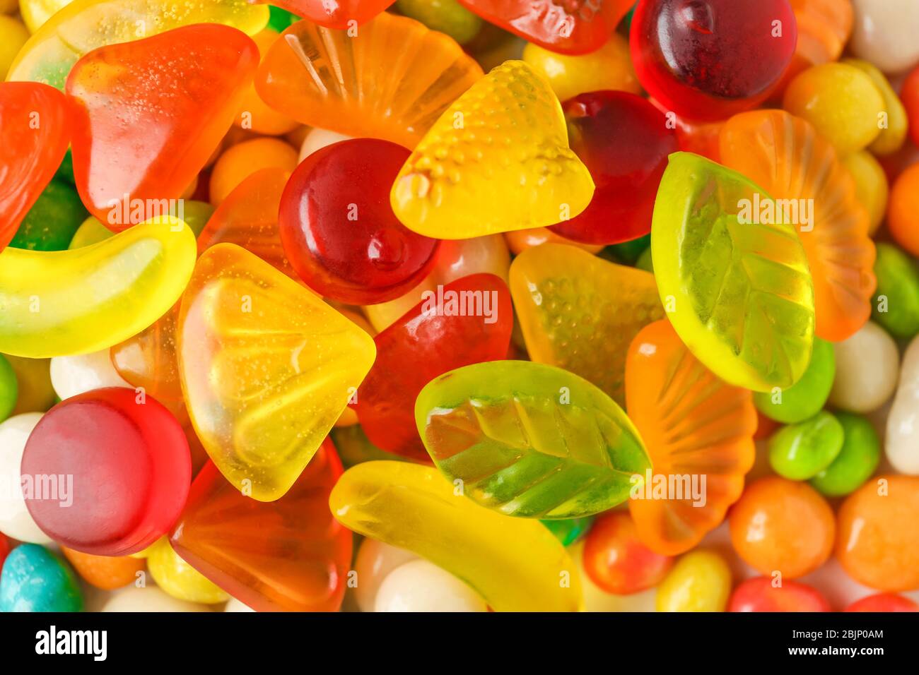 Colorful gummy candies, closeup Stock Photo - Alamy