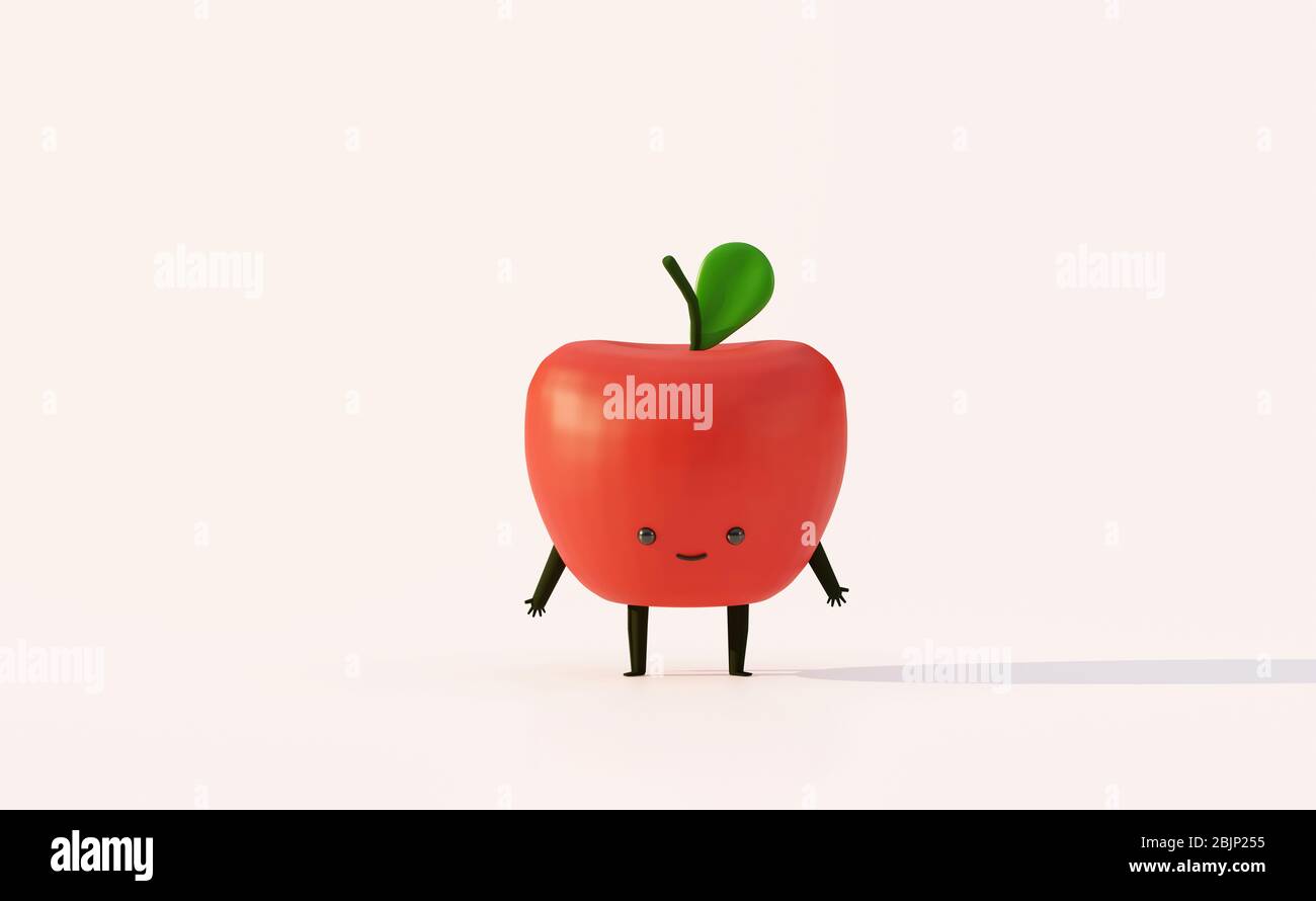 Apple shape cartoon hi-res stock photography and images - Alamy