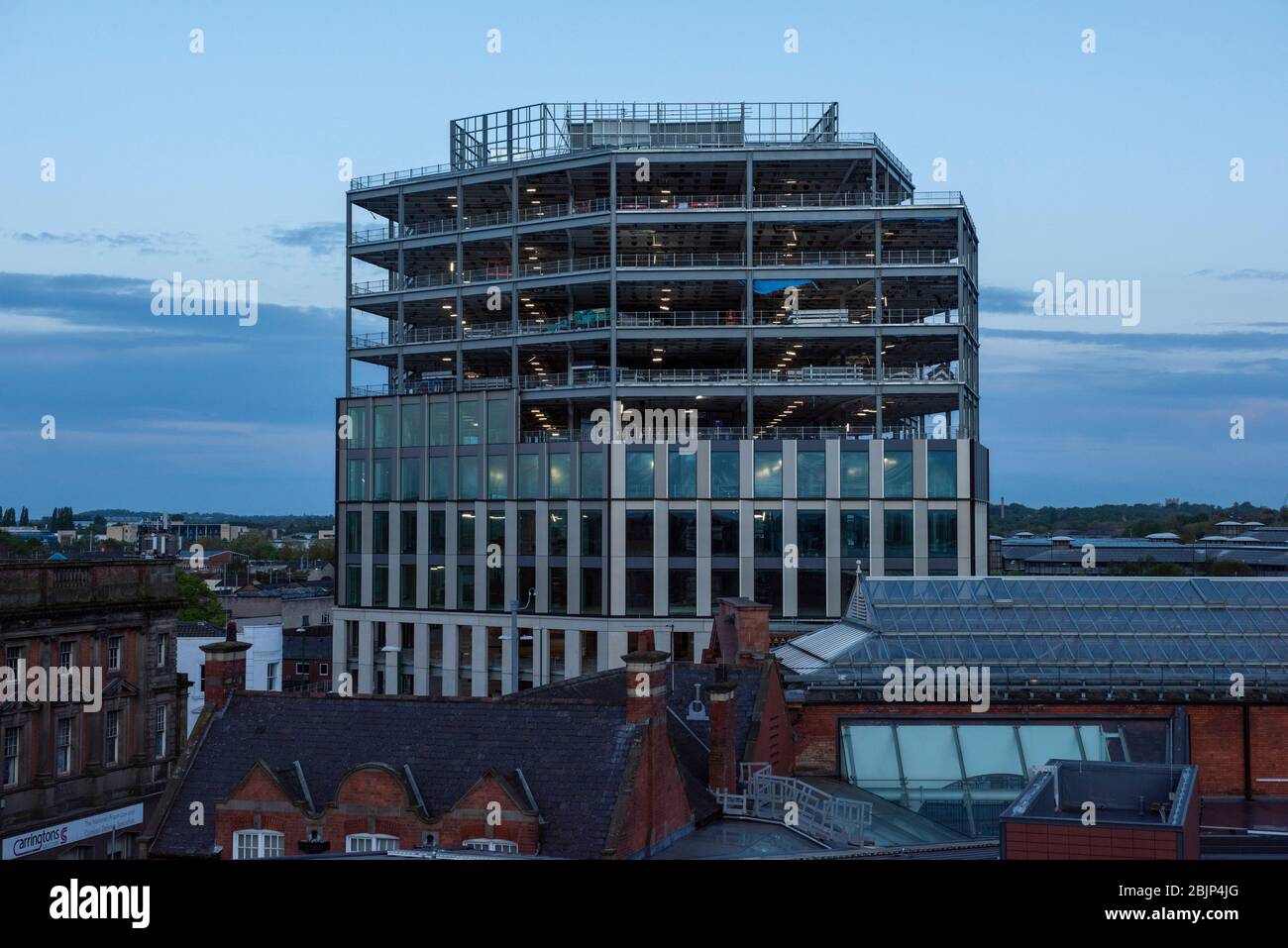 Early morning at the Unity Square Development, Nottingham City South ...