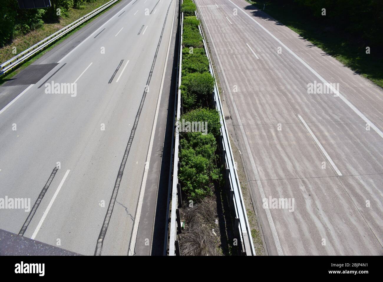 the Autobahn, empty and damaged as rarely seen Stock Photo - Alamy