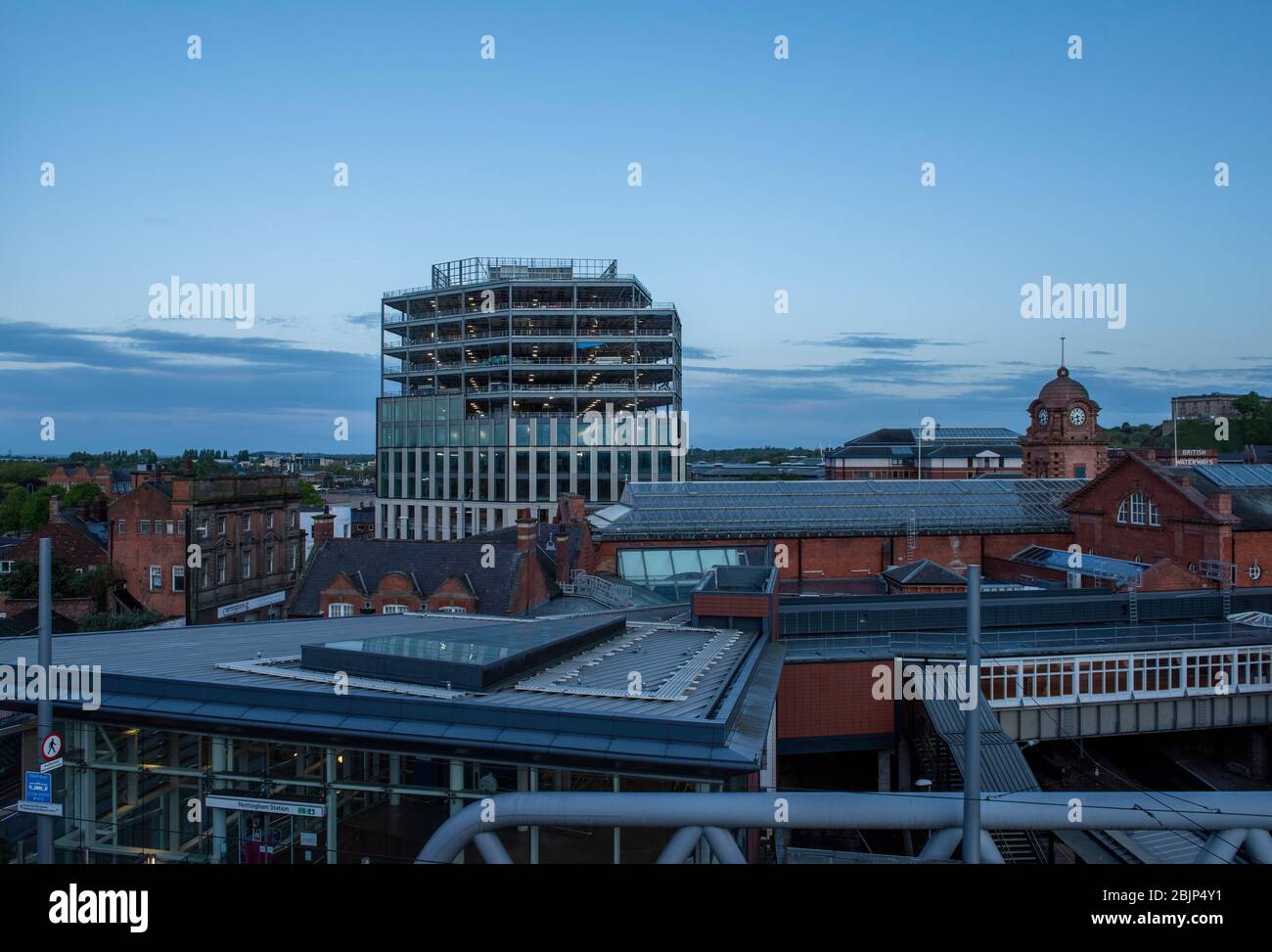 Early morning at the Unity Square Development, Nottingham City South ...