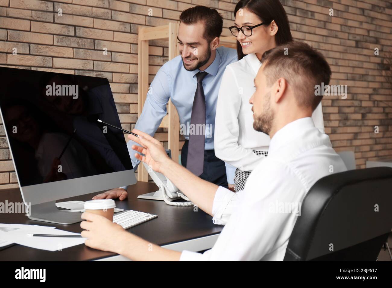 Conference young professionals table hi-res stock photography and ...