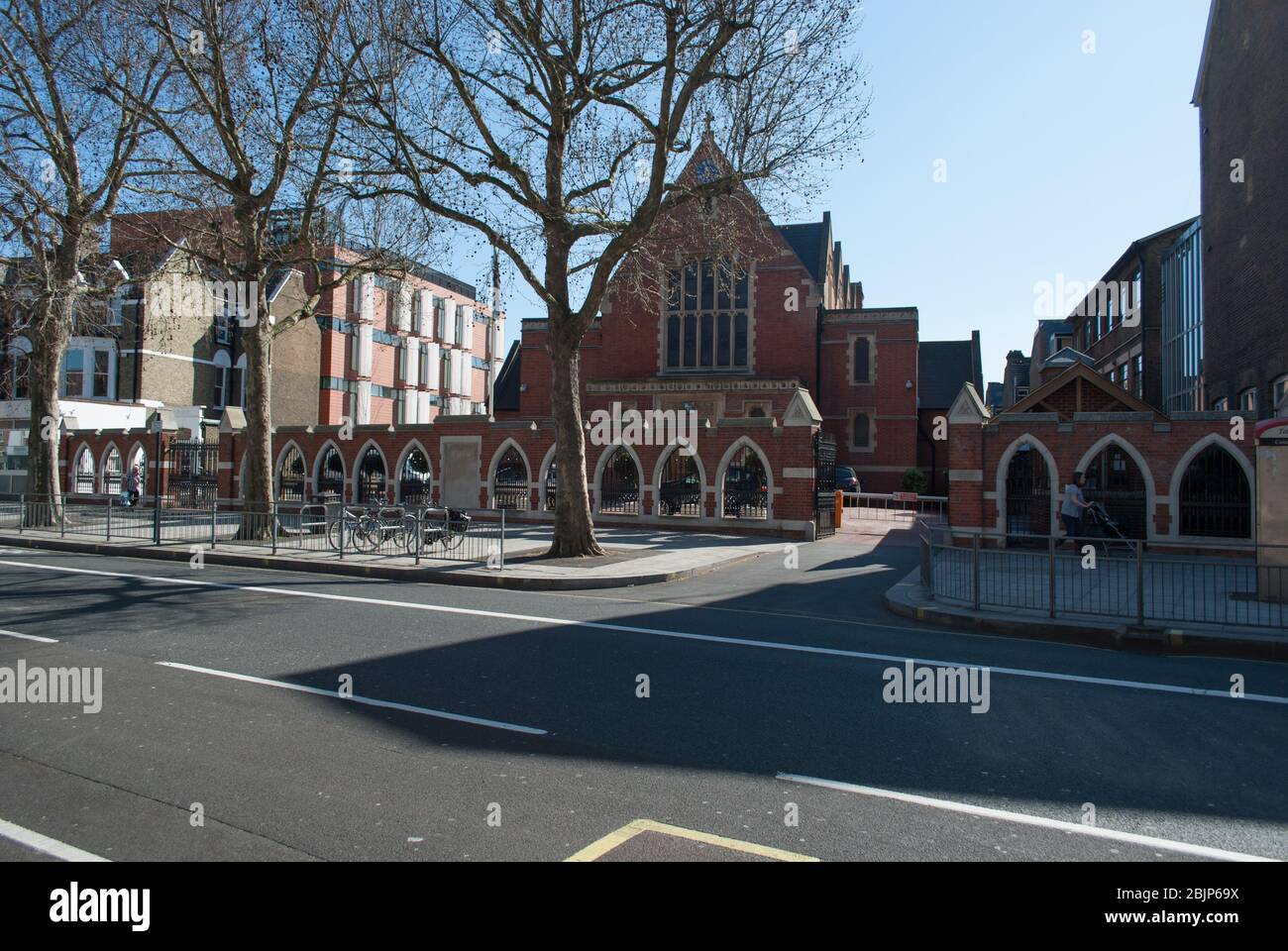 Gothic Victorian Architecture Wall Arches Elevation Laymer Upper School ...