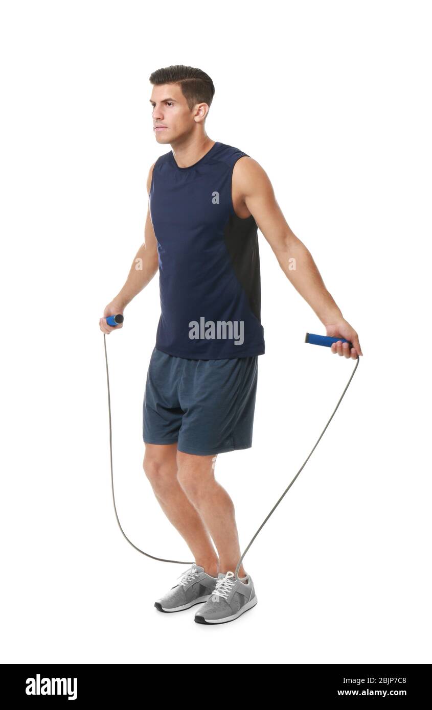 Man skipping Cut Out Stock Images & Pictures - Alamy